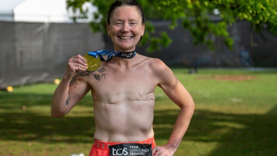 London Marathon 2025: Breast cancer survivor who raced topless ...